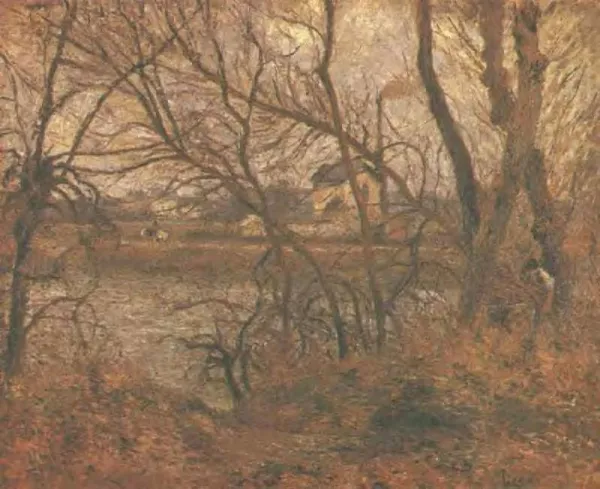 Camille Pissarro The Climbing Path, l'Hermitage Oil Painting ...